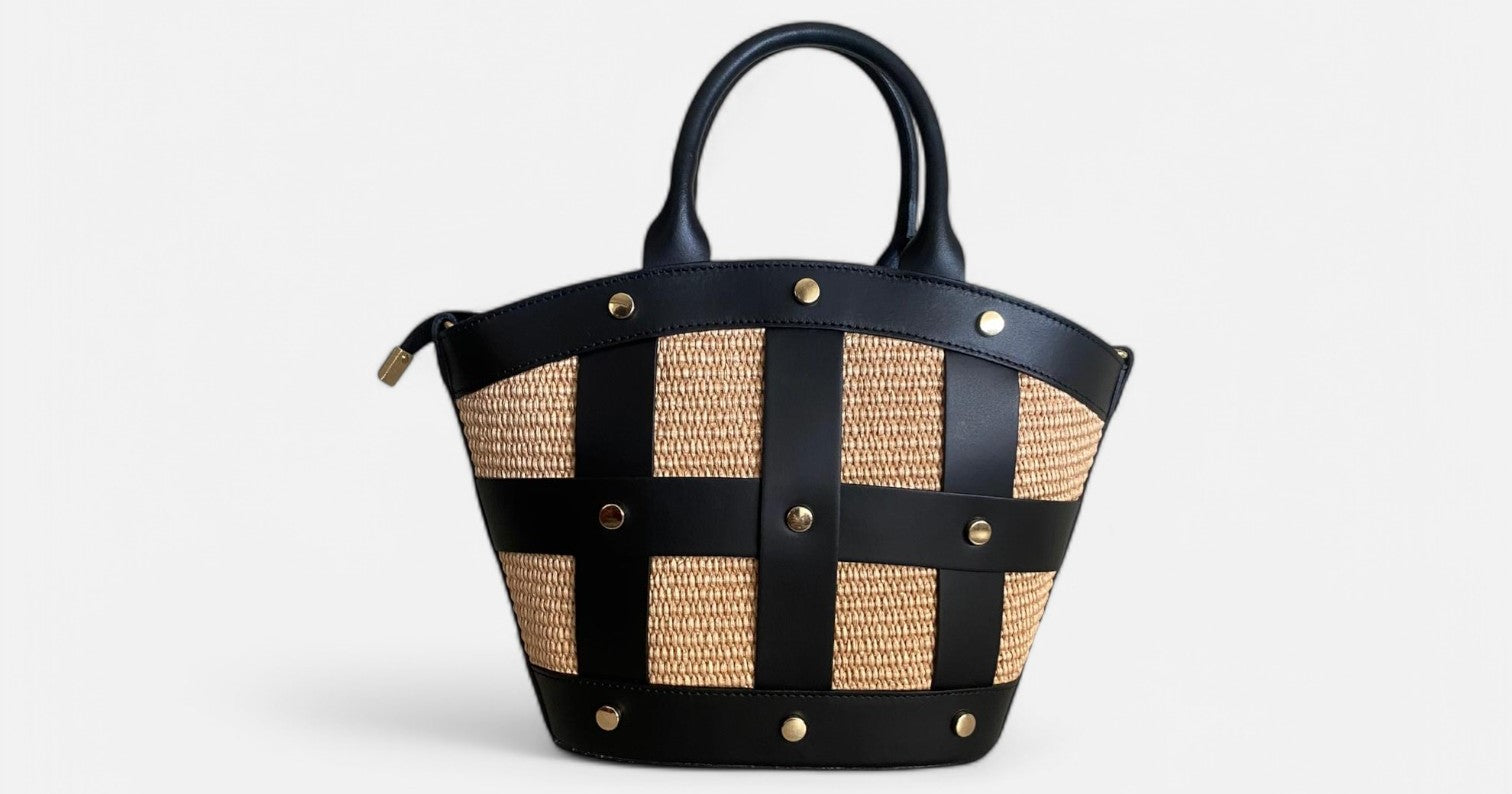 La belleza de lo natural: los bolsos de rafia se han convertido en el ...